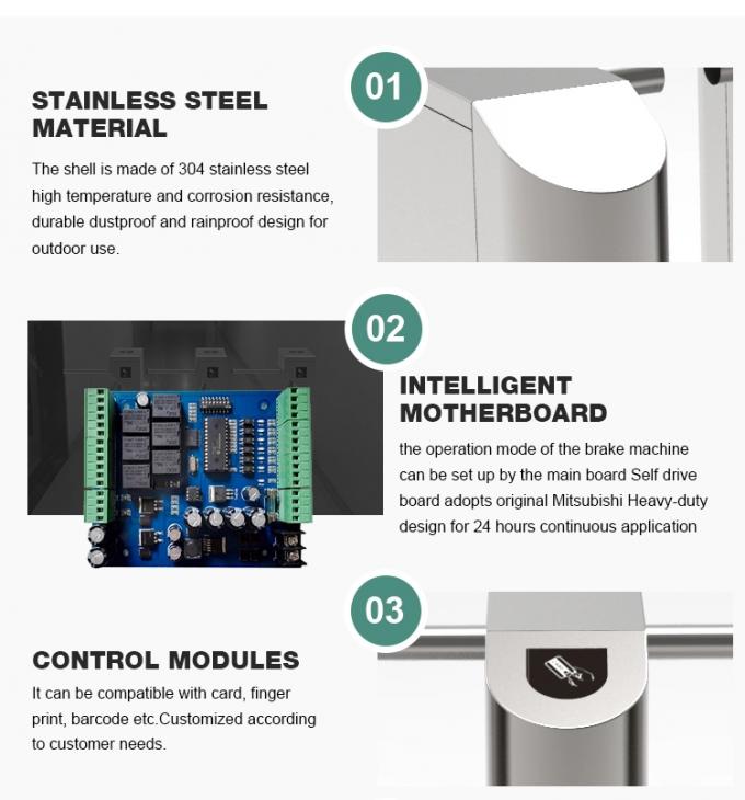 ID Card RFID Drop Arm Barrier